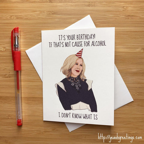 Moira Rose Birthday Card, Schitts Creek Birthday Card, David Rose ...